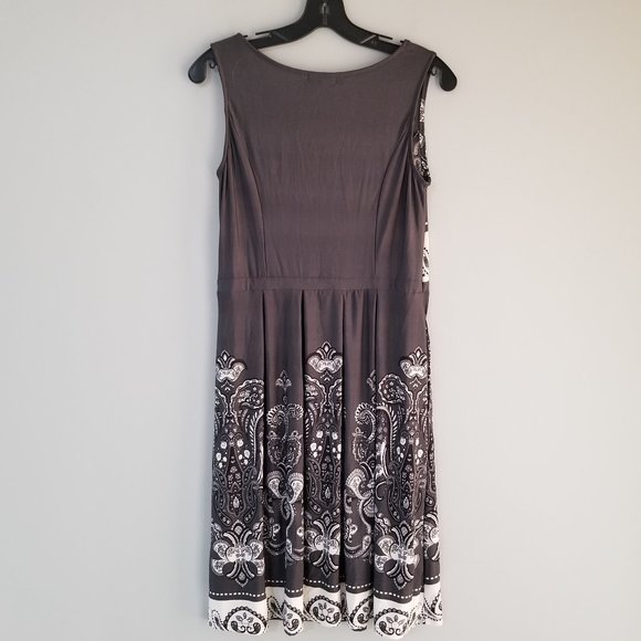 Reborn | Dresses | Reborn Dressgrey With Paisley Design Size M | Poshmark